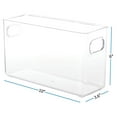 StorageBud Clear Storage Bins ,10.6X3.9X6" Plastic Containers,2 Pack ...