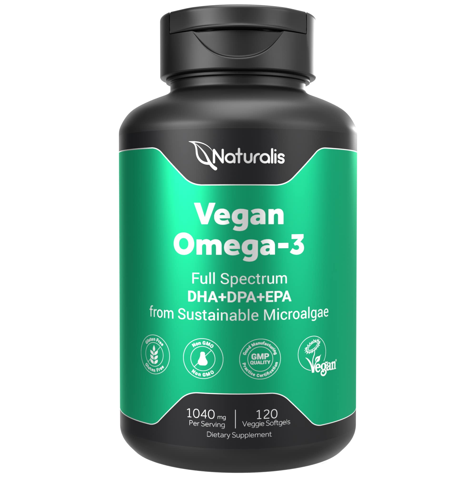Suplemento Naturalis Vegan Omega 3 DHA, EPA y DPA 120 cápsulas blandas ...
