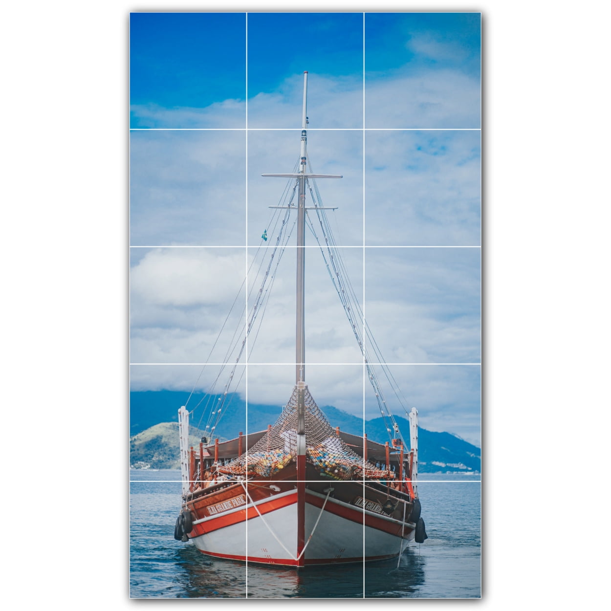 Picture-Tiles.com: Boat Ceramic Tile Wall Mural WAL500230-35M. 18"W x ...