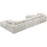 Maklaine Contemporary Cream Velvet Down Filled Modular Sectional Sofa - Walmart.com