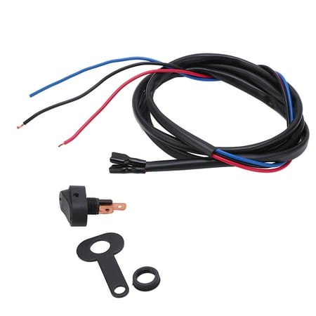 Headlight Toggle Switch, Akozon 12V Motorcycle LED Headlight Fog Light ...
