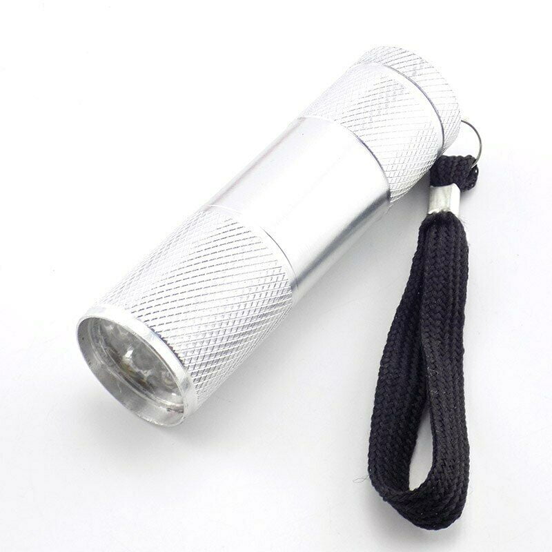9-LED Mini Flashlight for Camping, Simyoung Mini Aluminum LED ...