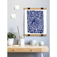 Affixzi Poster, Abstract Blue Puzzle, Geometric Wall Art, Modern Home ...