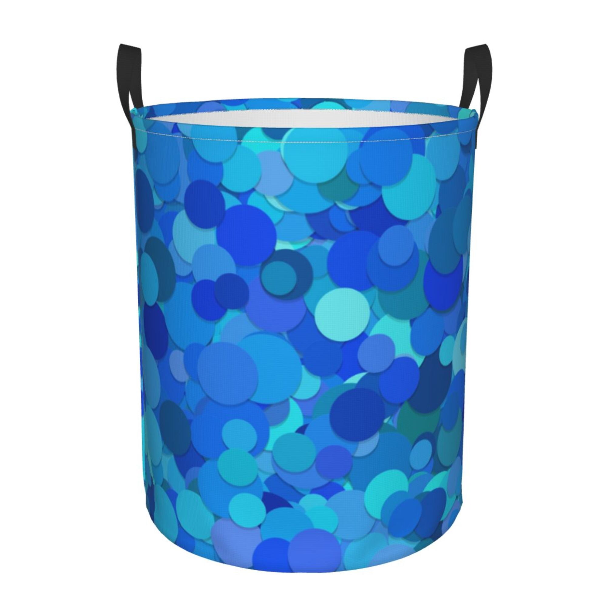 LNWH Laundry Basket Organizer, Blue Light Scattered Seamless Pattern ...
