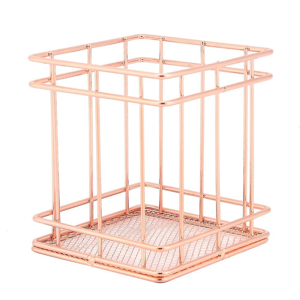 Basket Organizer,Rose Gold Iron Storage Storage Holder Iron Storage ...