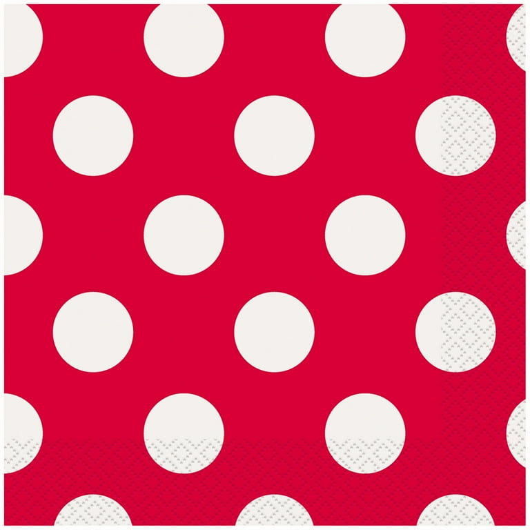 Red And White Polka Dot Background