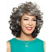 Foxy Silver, Synthetic Full Wig Helena, Medium Curly, 1B Color ...