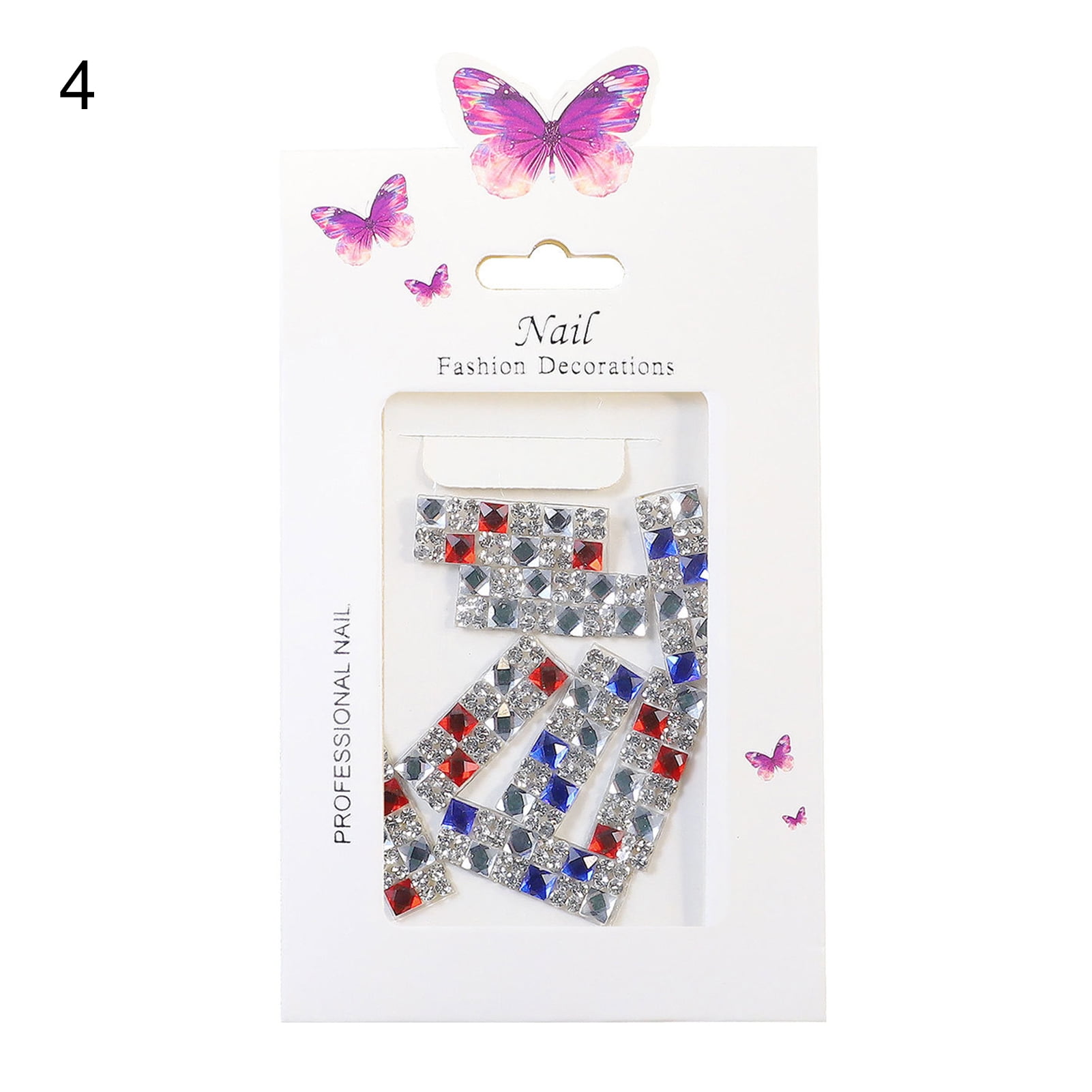 1 Set Nail Letter Tape Luxury Long Lasting 3D Effect Adhesive Colored ...