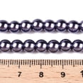 20strands Baking Painted Pearlized Glass Pearl Round Bead Strands ...