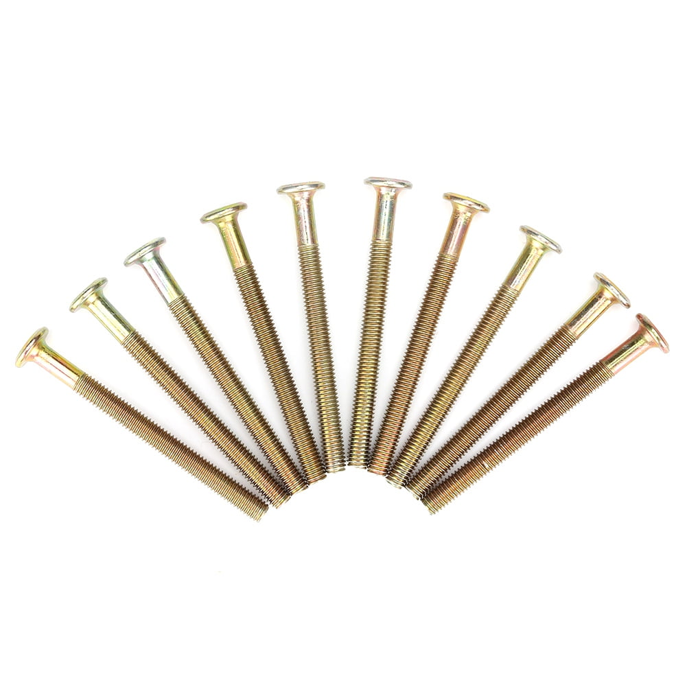 Tornillo para muebles, conector para muebles con perno para muebles de acero al carbono M6 de 10 ...