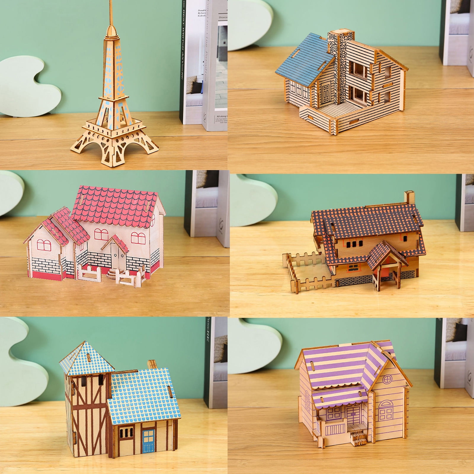 Ganfancp Puzzle Tridimensional, Tres Contrachapados, Modelo de Montaje ...