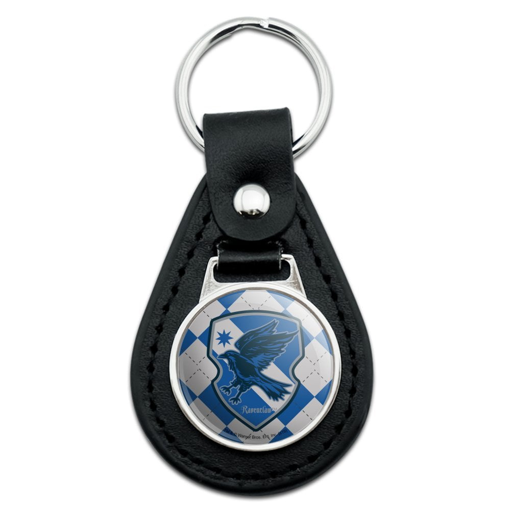Harry Potter Ravenclaw Plaid Sigil Black Leather Keychain - Walmart.com