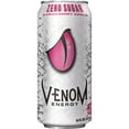 (4 pack) Venom Zero Sugar Strawberry Apple Energy Drink, 16 Fl Oz Can ...
