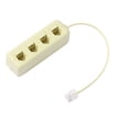 ELECTCHN Two Way Telephone Splitters RJ11 Male to Dual Female Cable ...