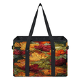 ADECORIVY Autumn Maple Leaf Reusable Grocery Bags, Foldable Reusable ...