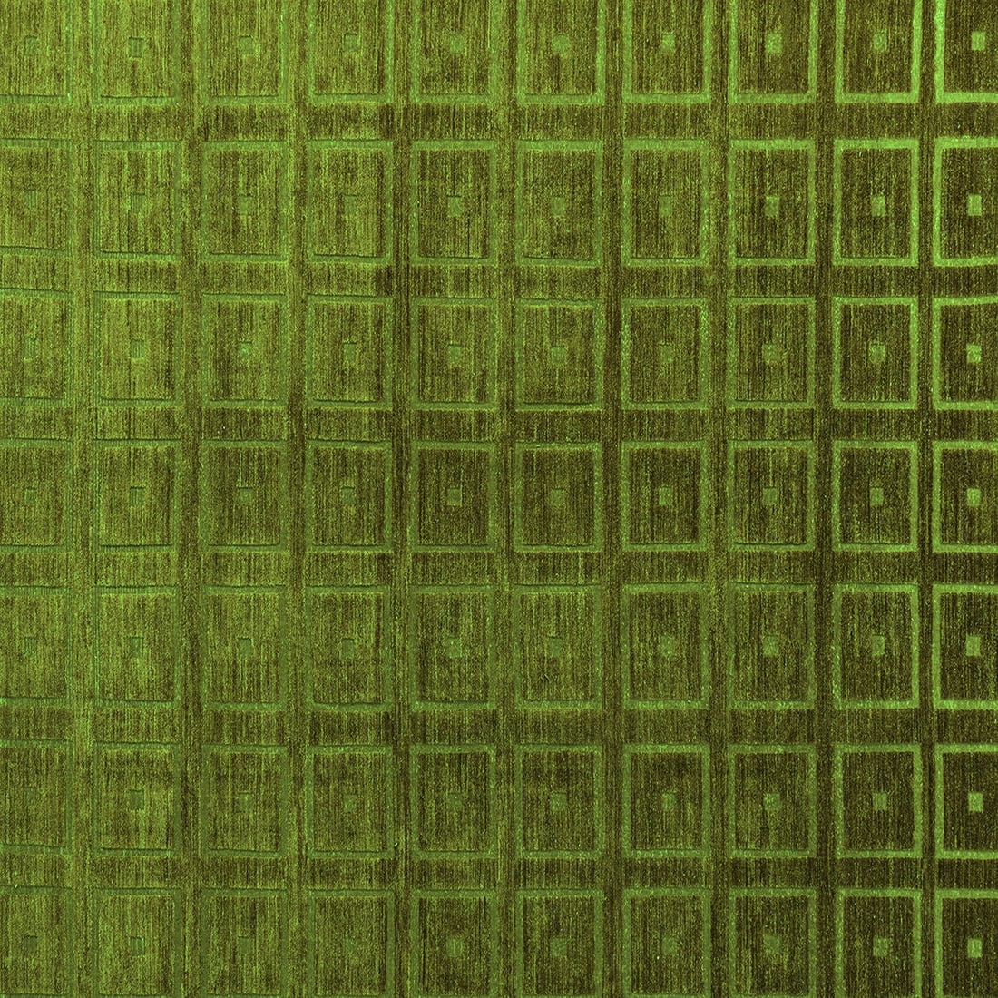 Ahgly Company Indoor Square Abstract Green Modern Area Rugs, 6' Square ...