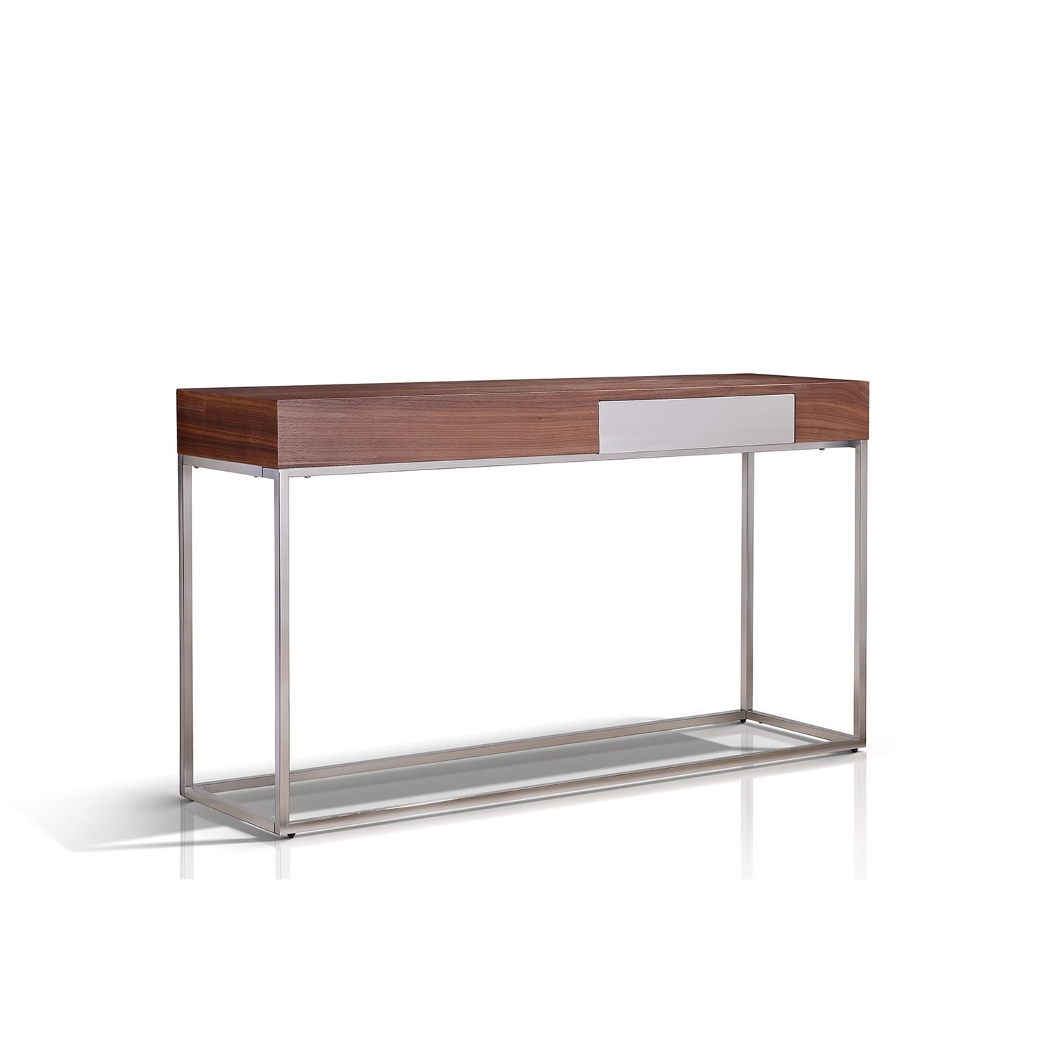 Casabianca Home GIGA console table in walnut veneer and high polished ...