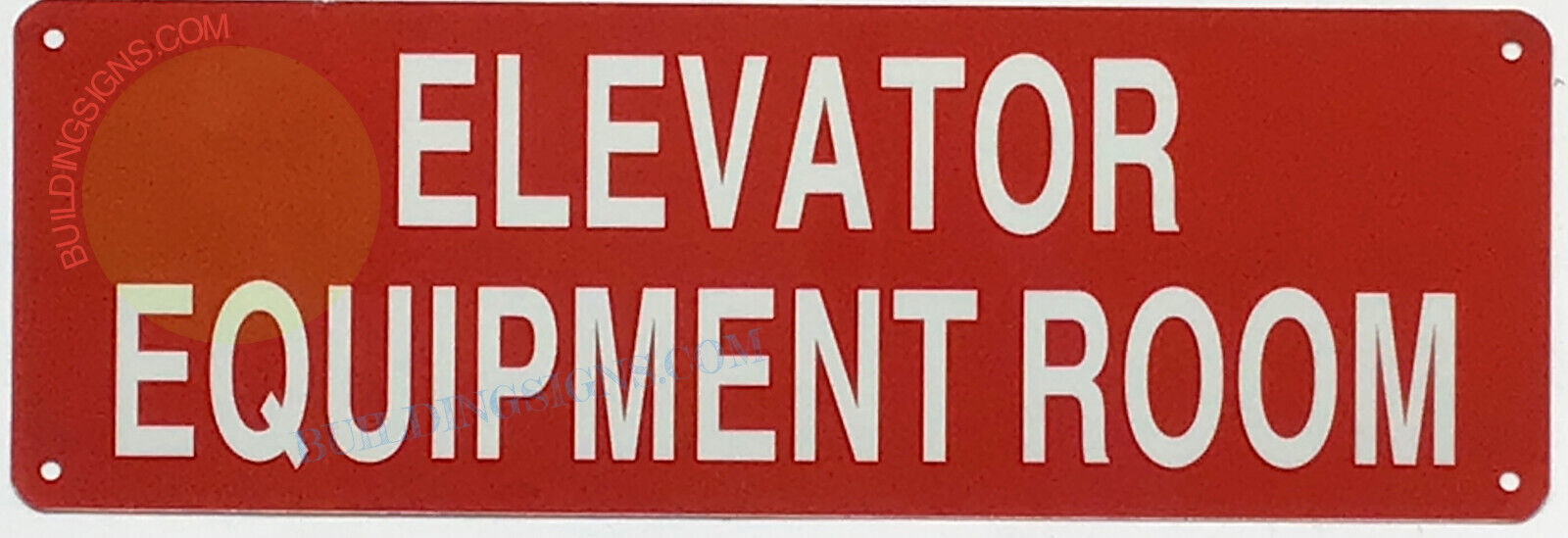 ELEVATOR EQUIPMENT ROOM SIGN((4x12,RED,ALUMINUM) -ref19722 - Walmart.com