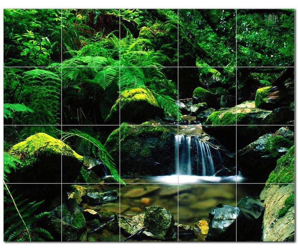 River Scene Ceramic Tile Mural Kitchen Backsplash Bathroom Shower ...