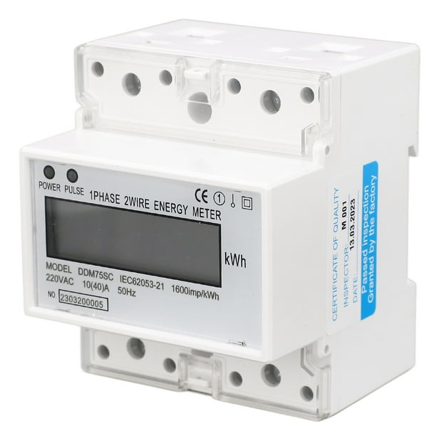 Kwh Wattmeter Power Consumption Energy Meter,Energy Meter 1 Phase Phase ...