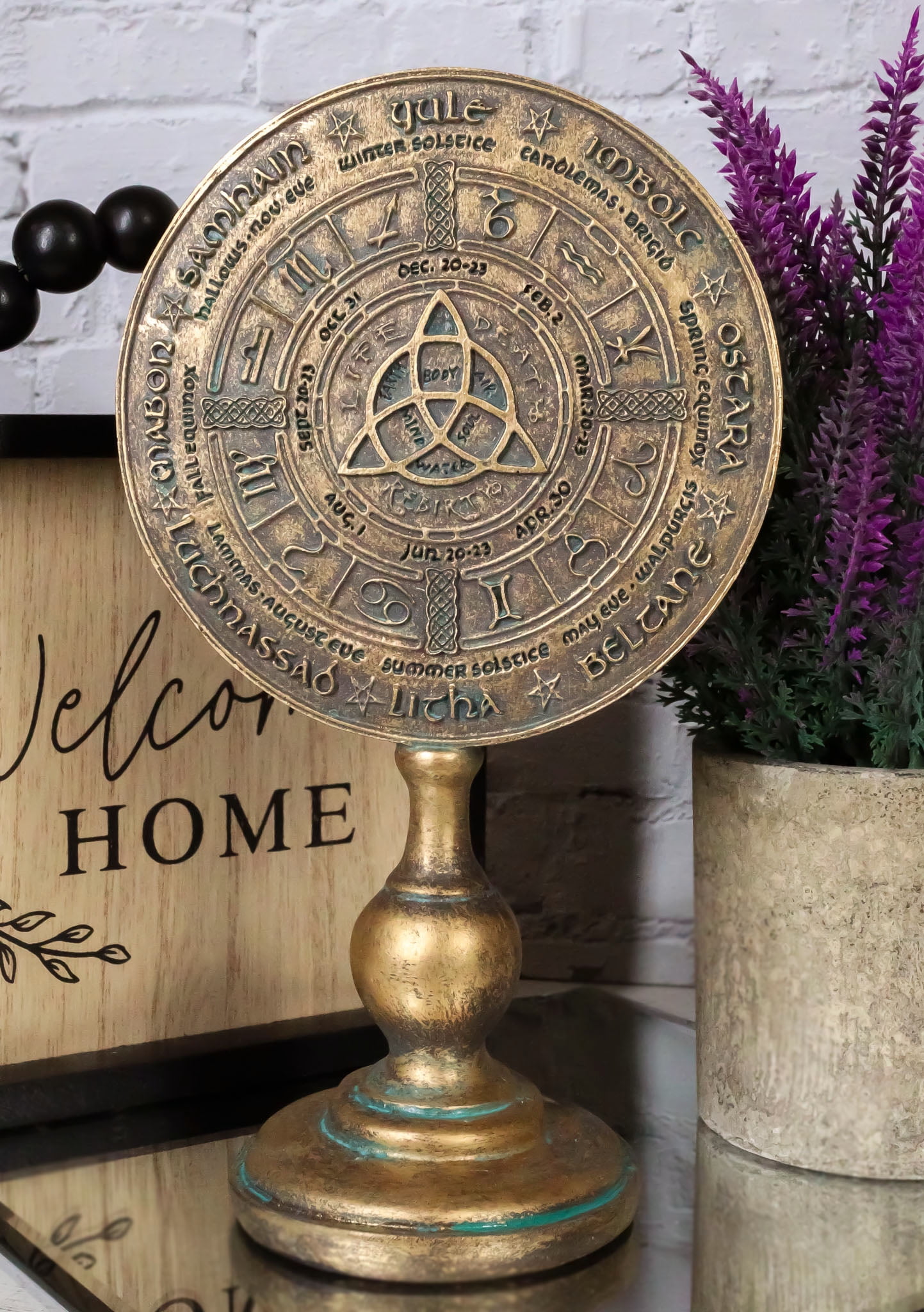 Wicca Celtic Sabbat Rune Triqueta Triquetra Wheel of The Year Desktop ...