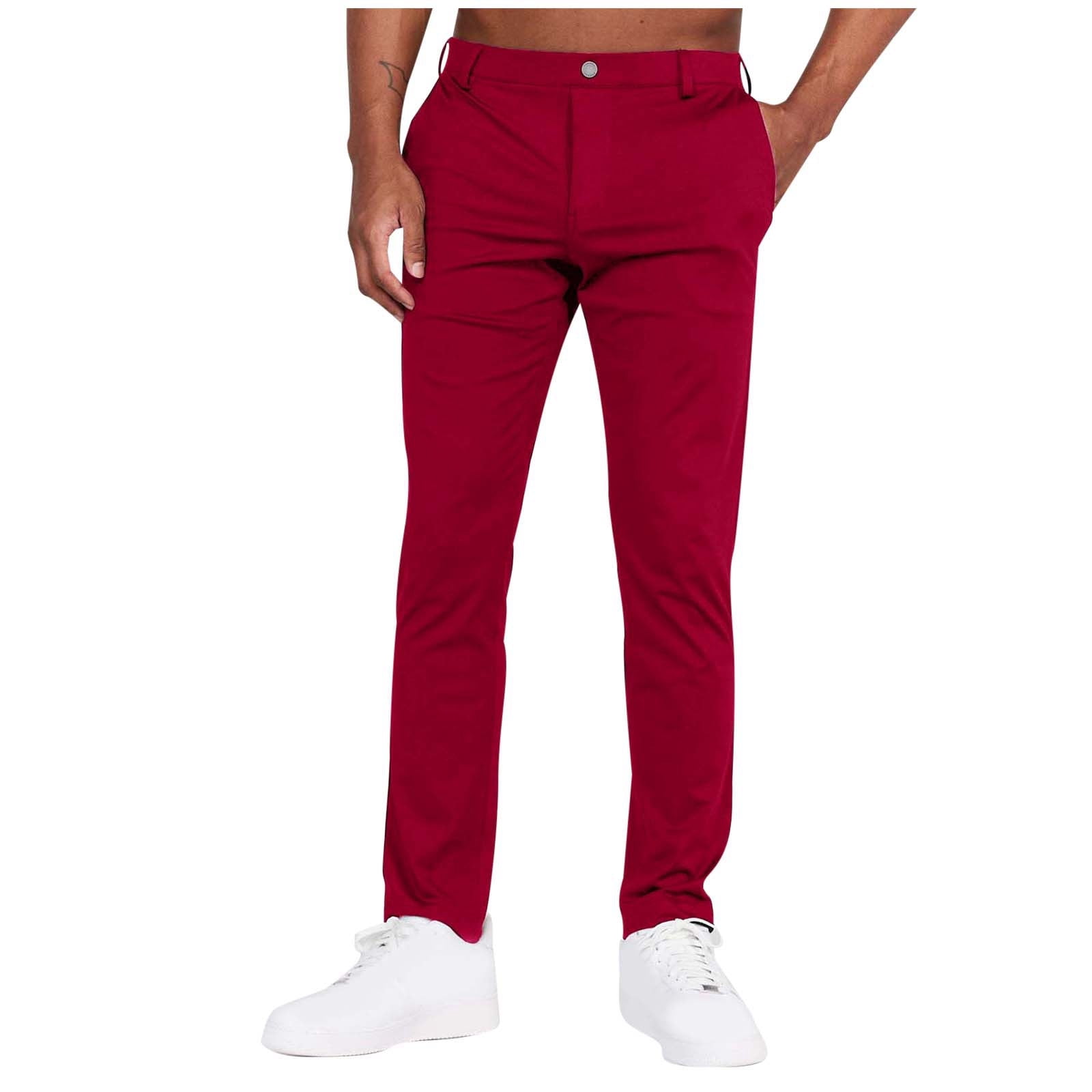 Click here for Ediodpoh Mens Casual Solid Color Elastic Casual Bu... prices