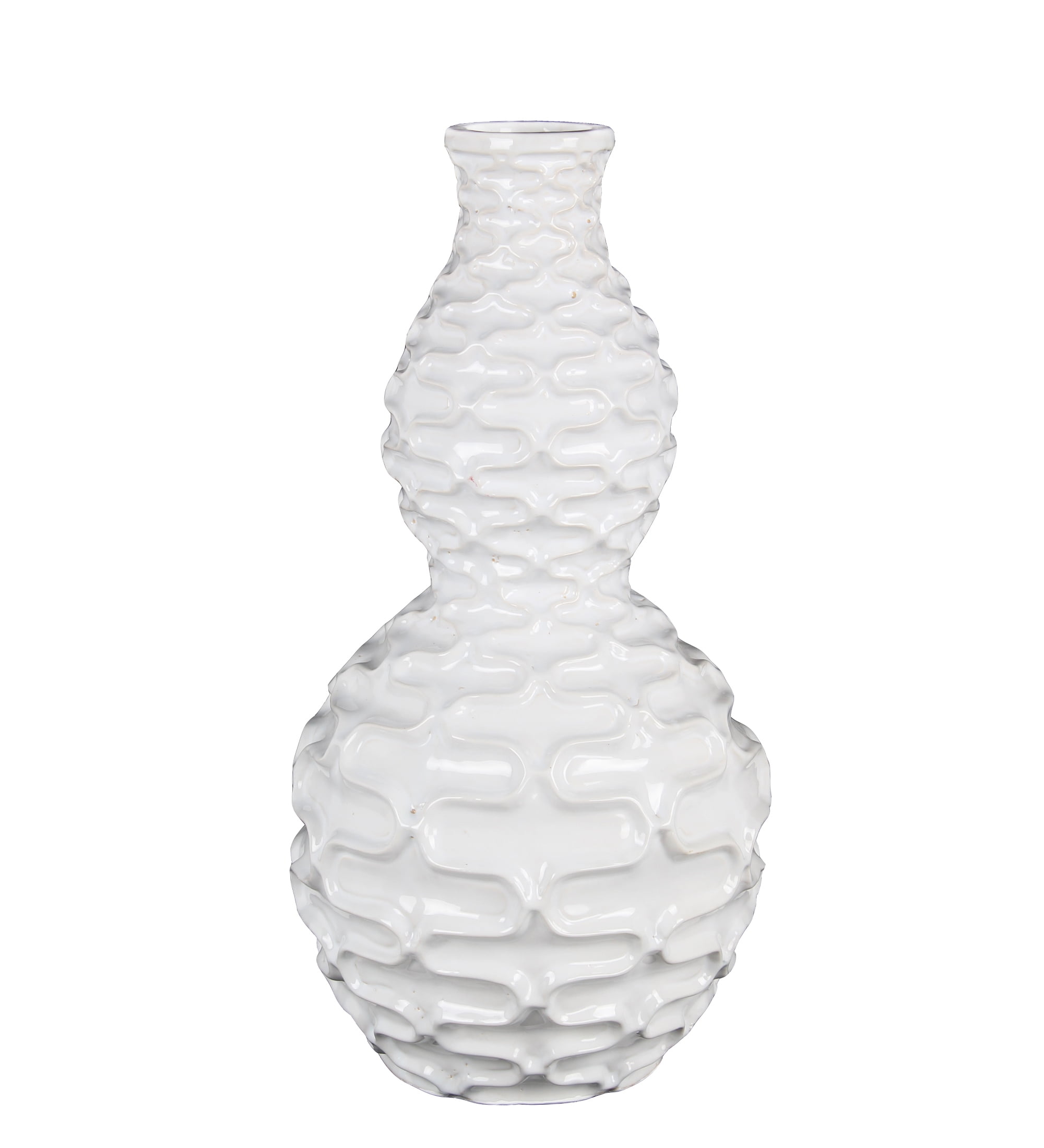 Privilege 20238 Ceramic Vase, White - Large - Walmart.com