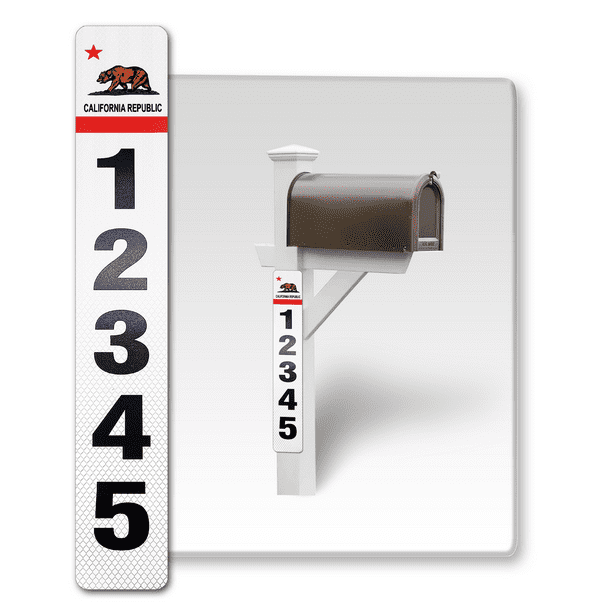 2Pack Customized Mailbox Address Numbers Stickers for Outside, 911 ...