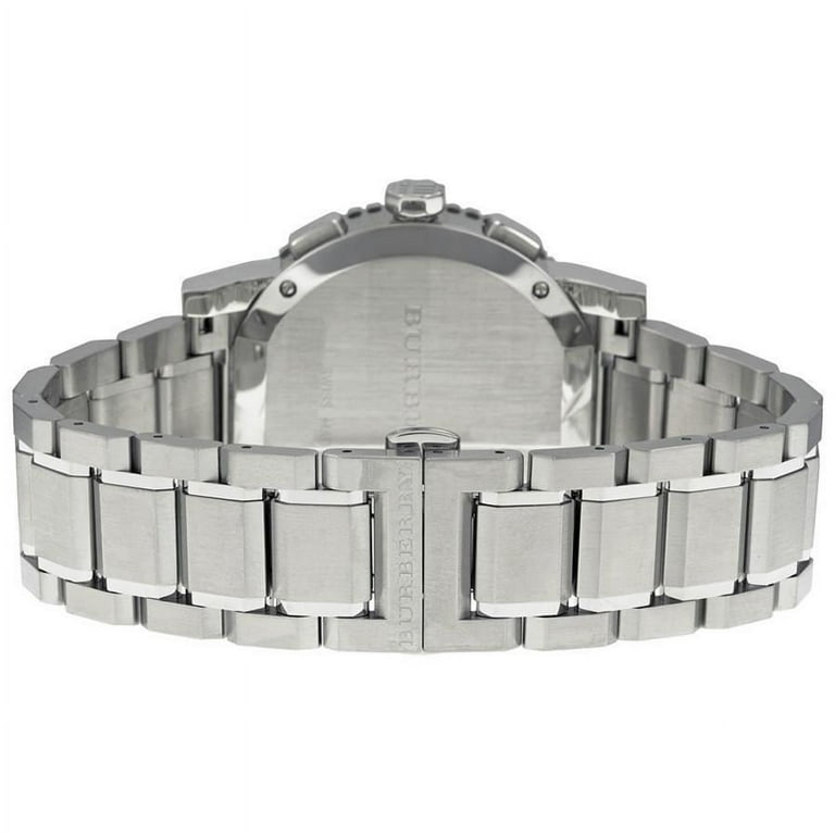 Burberry Men's Black Dial Chronograph Stainless Steel 42mm Burberry Men's Black Dial Chronograph Stainless Steel 42mm
