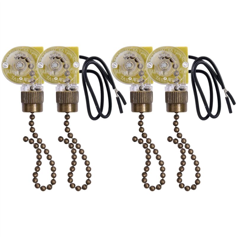 Interruptor de luz NQ para ventilador de techo de dos cables bronce 4 ...
