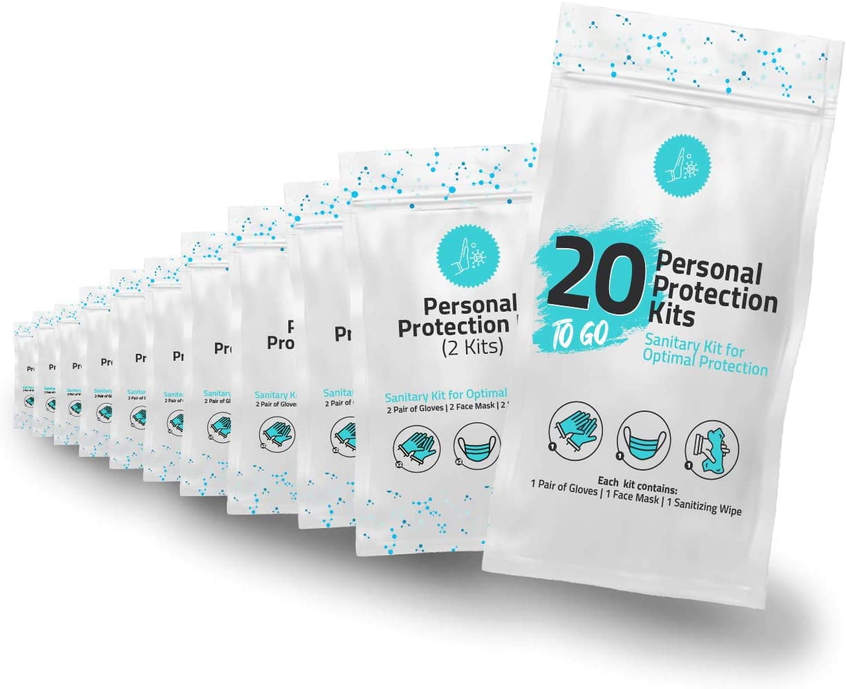 All-in-One Personal Protection Kits to GO - 20 Pack - Walmart.com