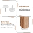 100 Pack Furniture Sliders, 14mm Round Plastic Furniture Guides Nail-on ...