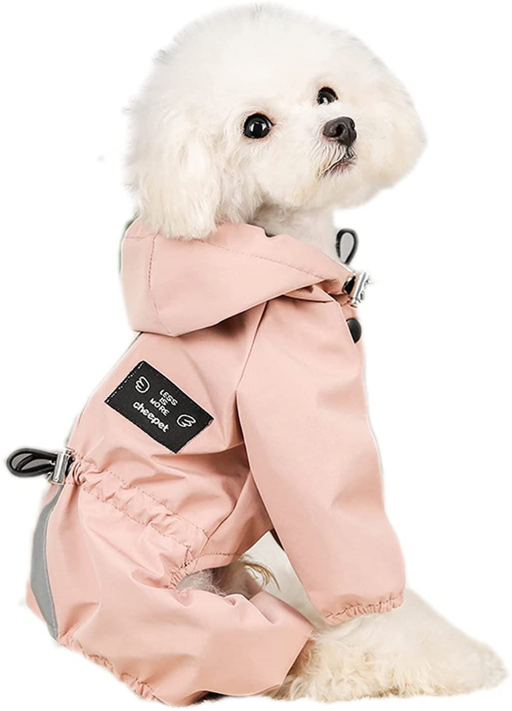 BT Bear Dog Raincoat Waterproof Rain Jacket with Hooded Reflective Pet ...