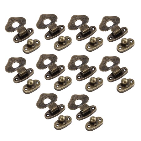 Tbest Metal Lock,Buckle Clasp Lock,10pcs Metal Lock Green Bronze Retro ...