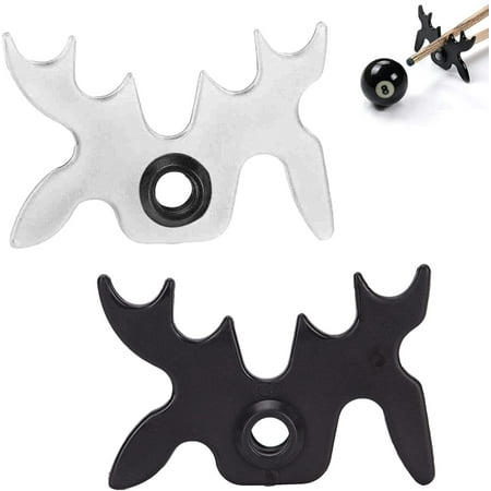 Pool Billiard Cue Bridge Head, Portable Billiard Accessories with 9 ...