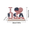 5.5 Inch USA Wooden Letter Sign Red White Blue Double Sided Printed ...