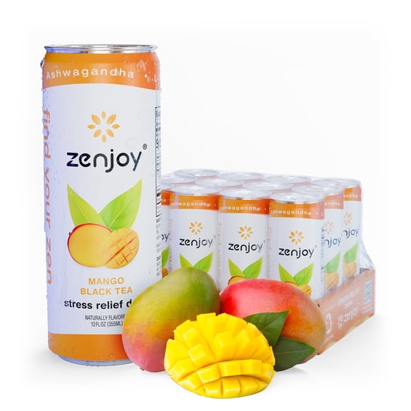 Zenjoy Stress Reief Drink, Calming Black Tea, Non Alcoholic ...