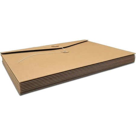 10 Pcs A4 Kraft String Envelope File Folders Organizer For Projects | Contracts | Bills ...