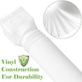"HXXF 2 Pack of White, Flexible Rain Gutter Downspout Extensions with ...