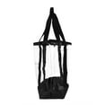 DALIX Clear Transparent PVC Shopping Bag with Polyester Straps ...