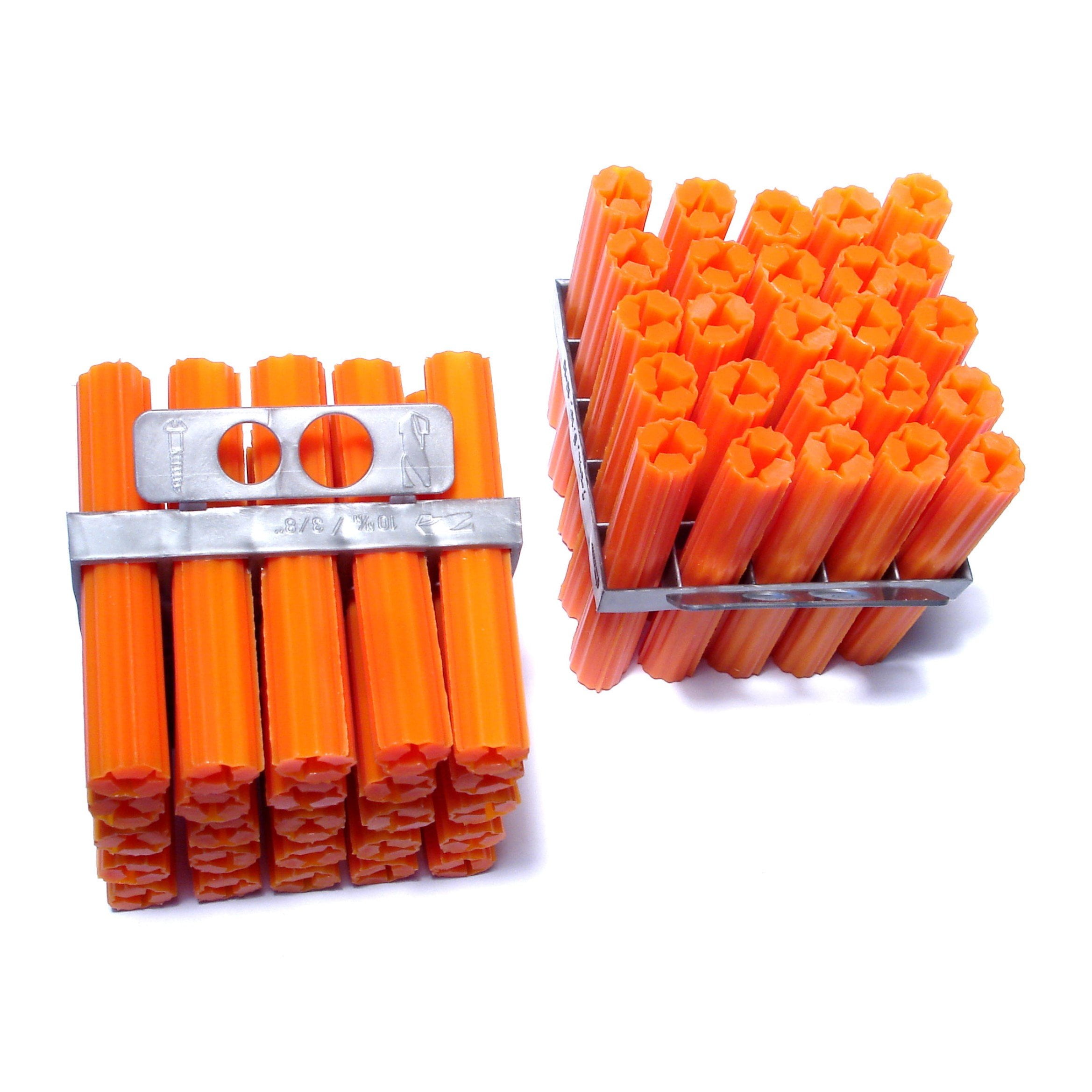 3/8" x 2-1/2" Vinyl Plastic Expandet Screw Anchors WAV-083 (100 pcs ...