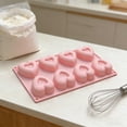 Heart Silicone Molds 8-Cavity Heart Shaped Molds for Chocolate,Candy ...