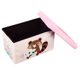 Otto & Ben 20 Inch Toy Storage Chest Organizer, Raccoon and Cupcake ...