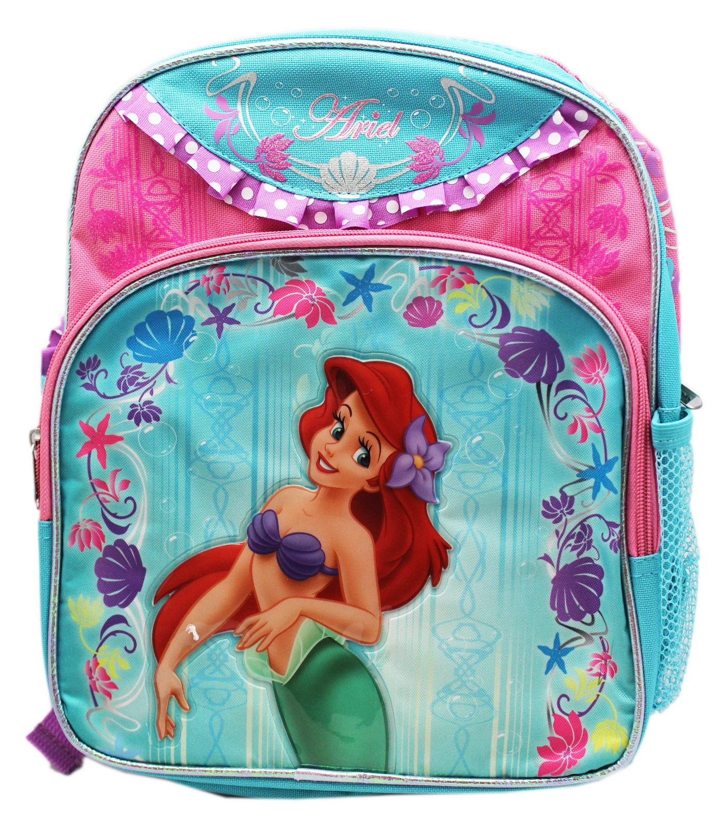 The Little Mermain Princess Ariel Tropical Theme Small Backpack (12in ...