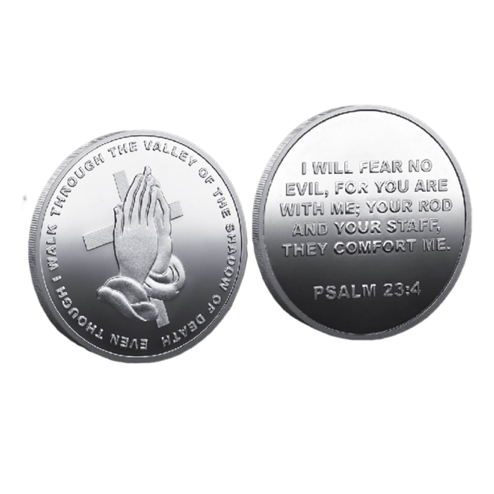 Click here for Hot6sl Religious Challenge Coin Colored Supplicate... prices