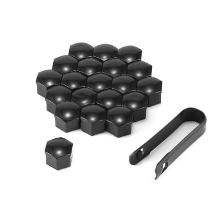 20pcs 17mm Car Wheel Lug Nut Cover Universal Wheel Hub Screw Covers ...