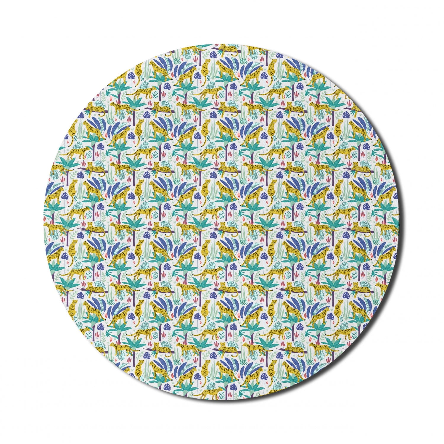 Jungle Mouse Pad for Computers, Colorful Continuous Pattern with ...