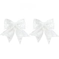 TUWAFE 2026 New 2 Pack Christmas Bows Christmas Decorative Bows for ...