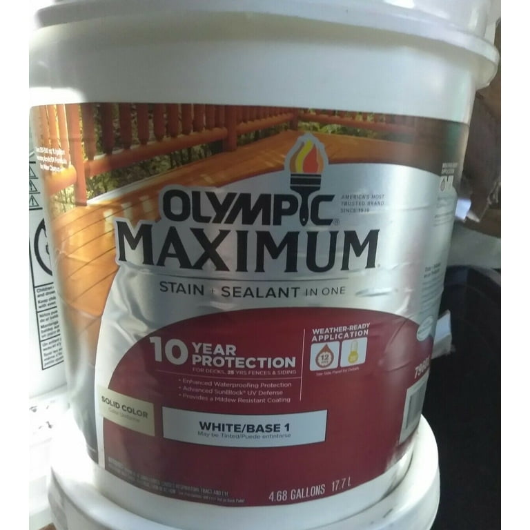 Olympic Maximum Cedar Exterior Stain And Sealant In One Low, 48% OFF