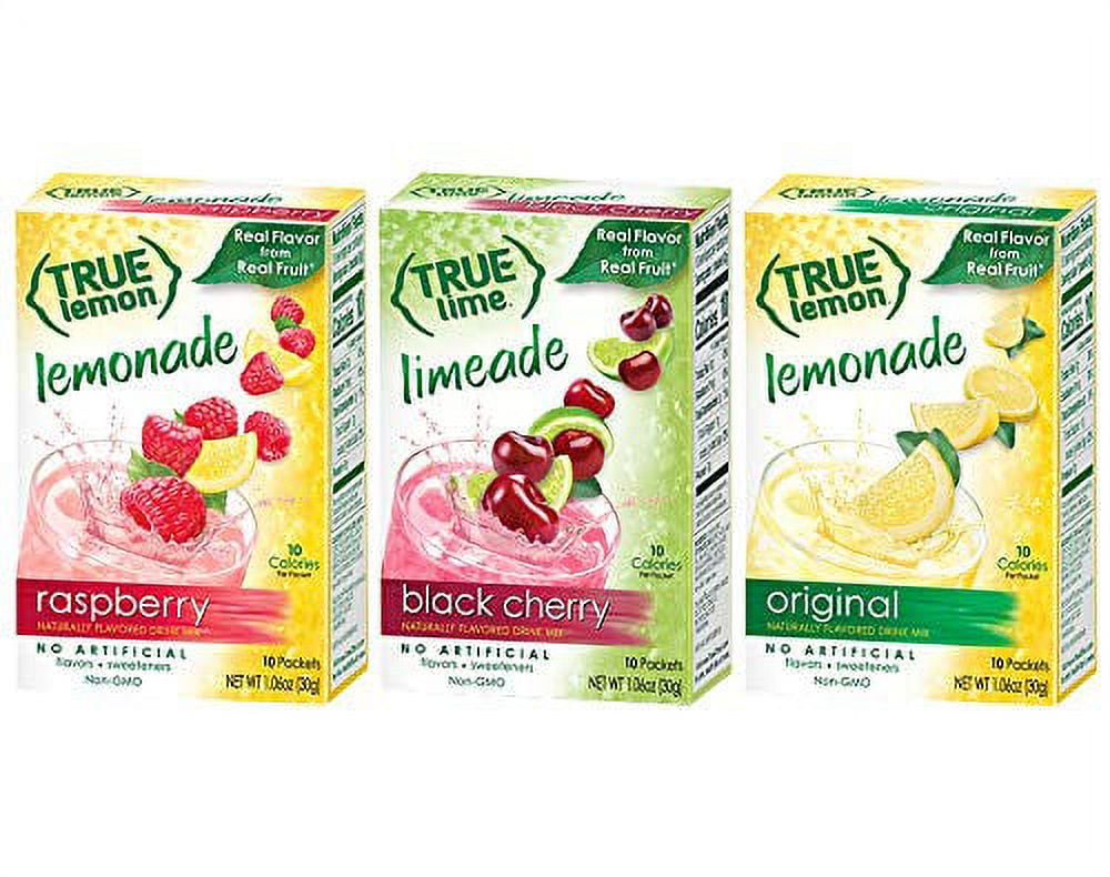 True Lemon 10 Ct. Drink Mixes 3 Flavor Variety Bundle: (1) Original ...